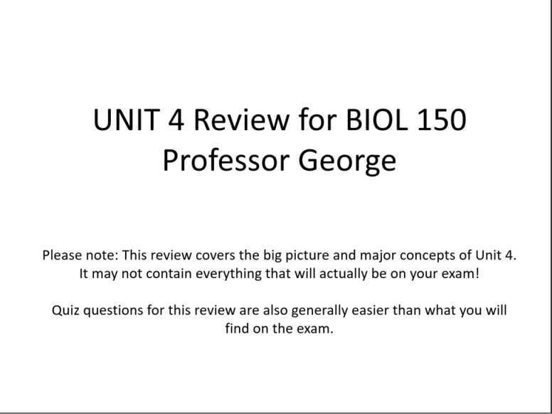Unit 4 review