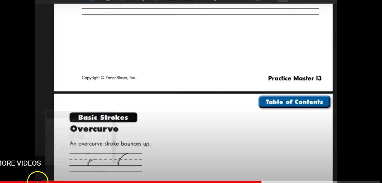 Overcurve/Slant Cursive Writing