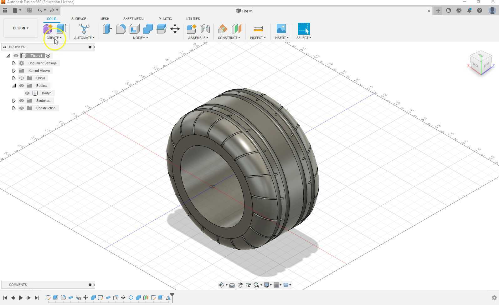 Fusion 360 Mini Bike - Rim