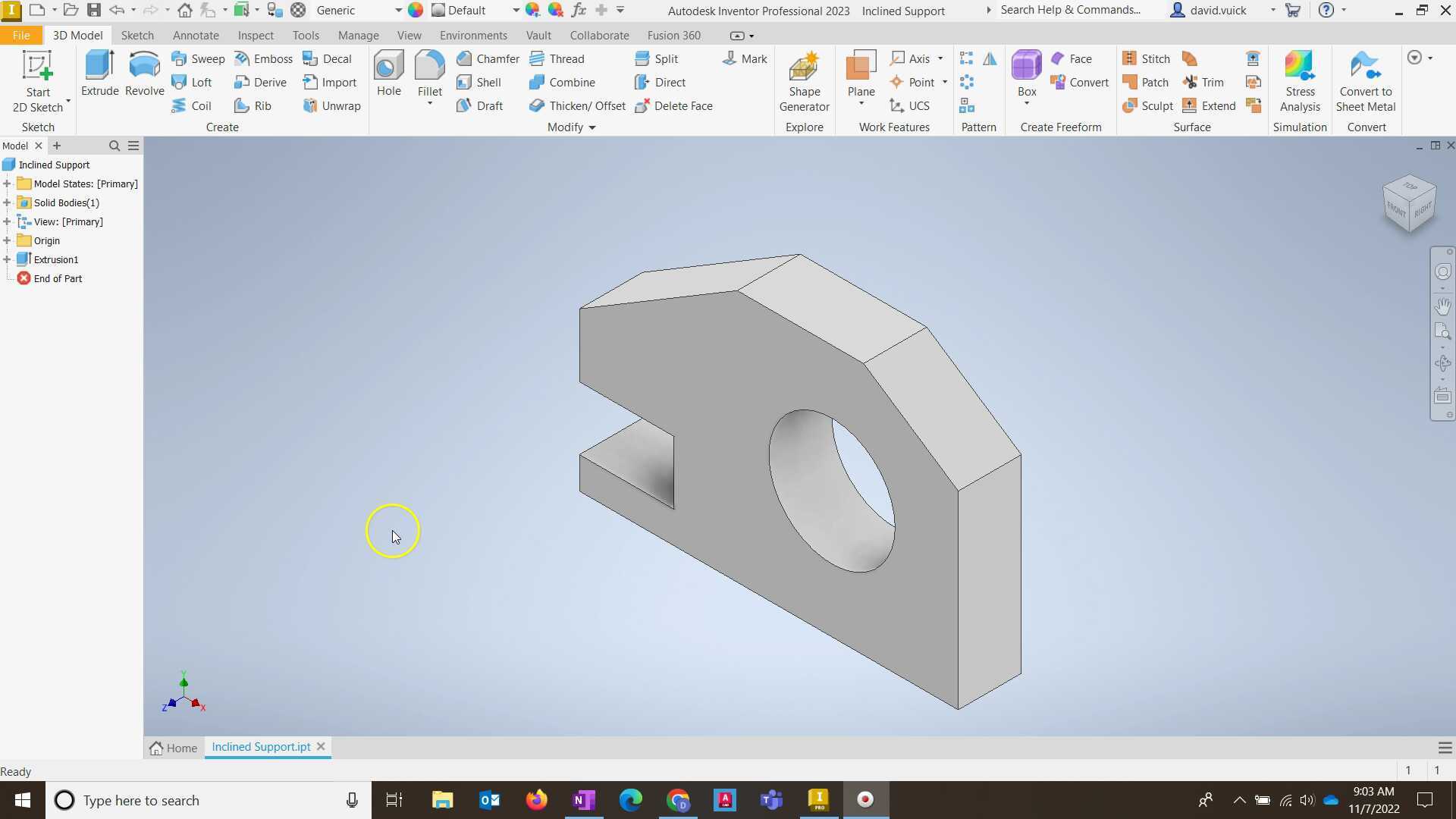 Inventor Printing Single View Drawings