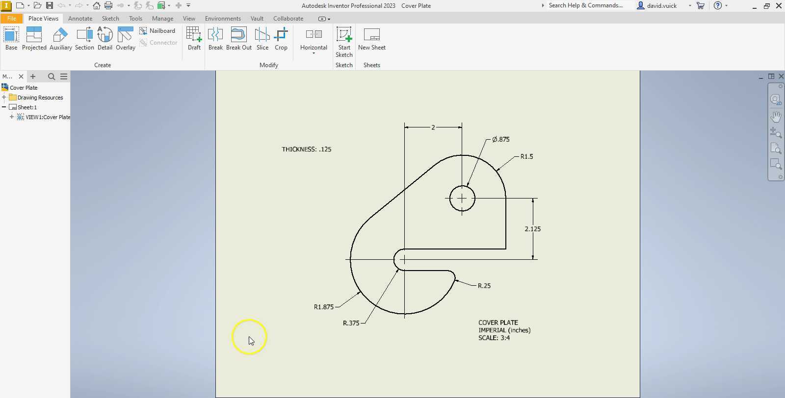 Inventor Cover Plate