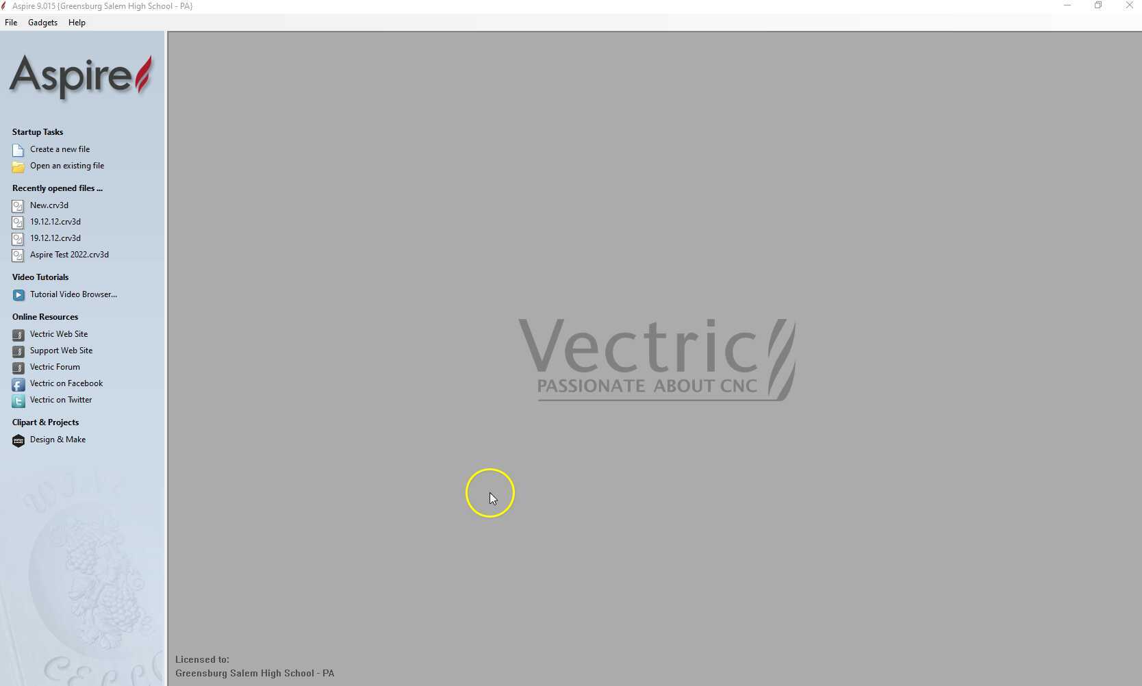 Aspire - Intro and Material Setup - Video 1