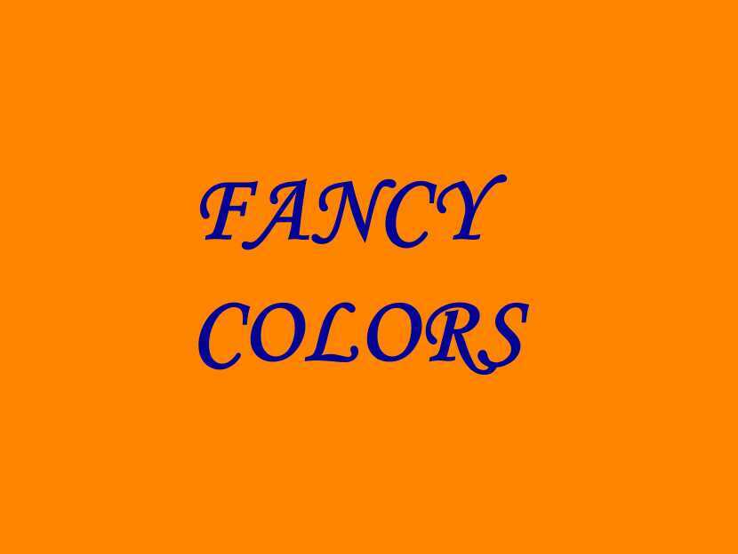 Fancy Colors