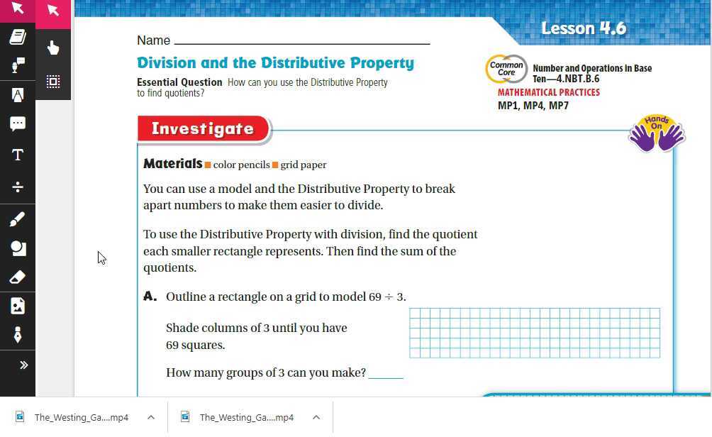 4th Grade Go Math! Lesson 4.6 Notes/Homework