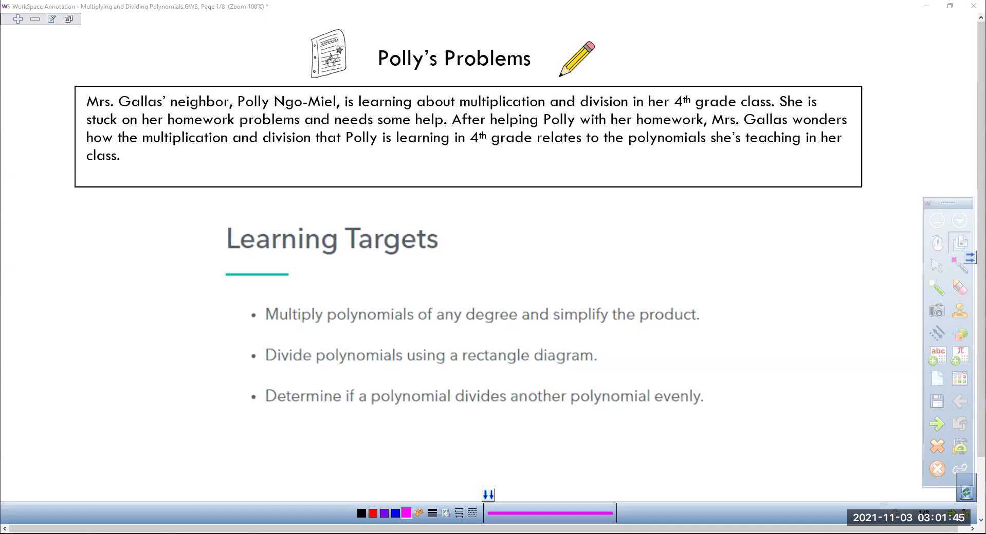 Mult and Div polynomials LL 11-2 alg 2