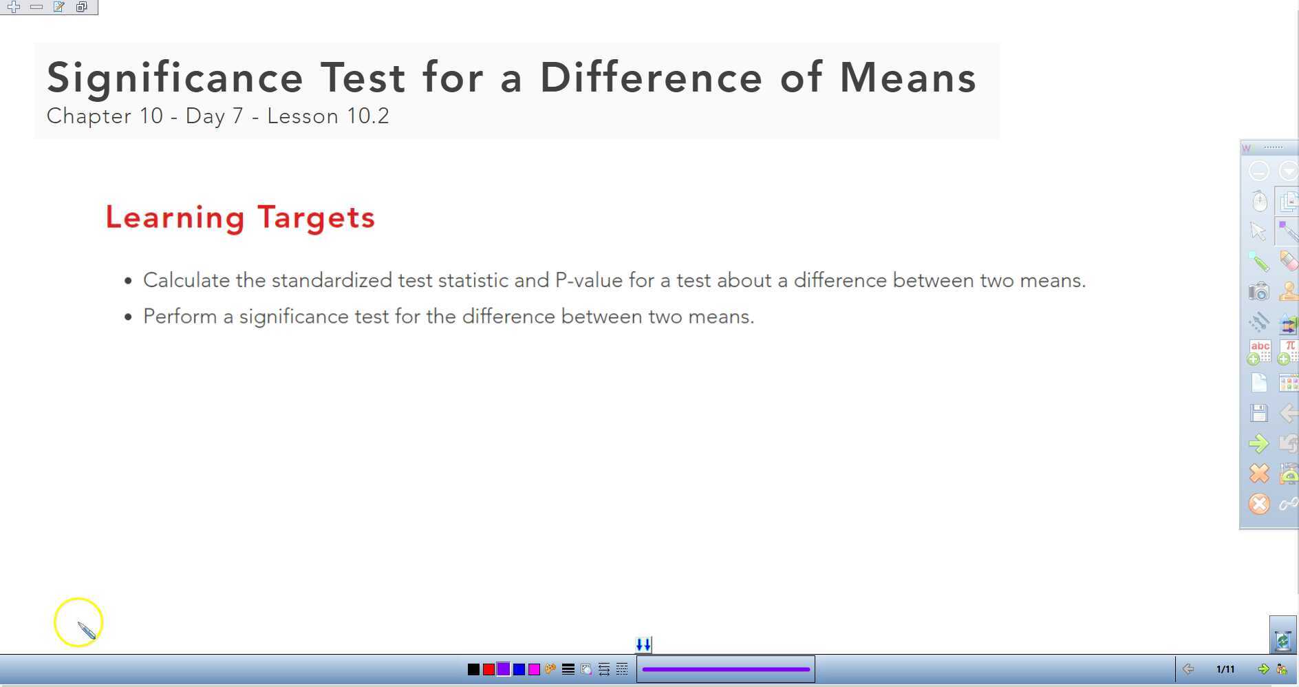 10.2 Day 7 Sig Test for Diff of Means