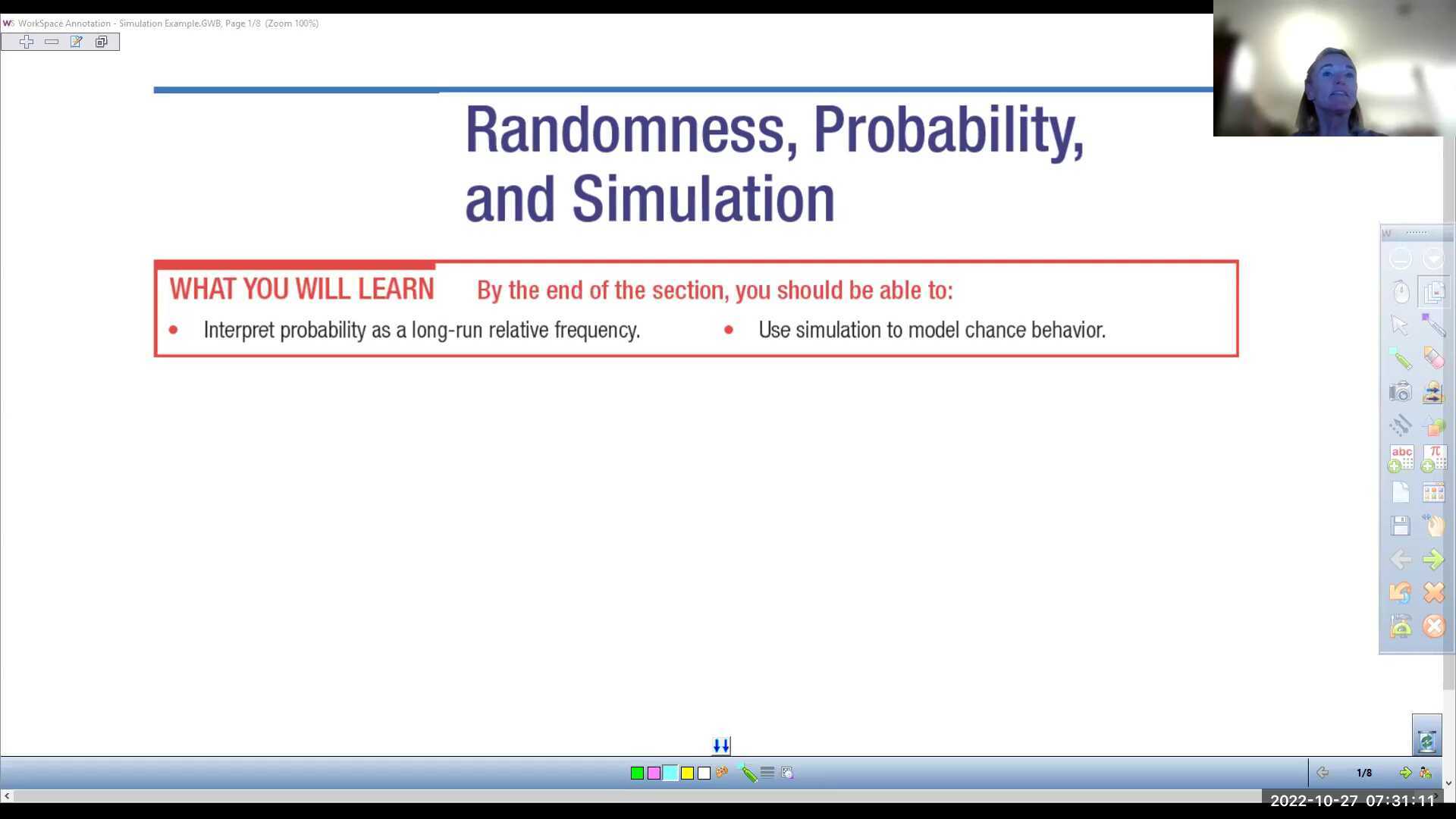 LL 10-26 AP Stats Randomness, probability, simulation