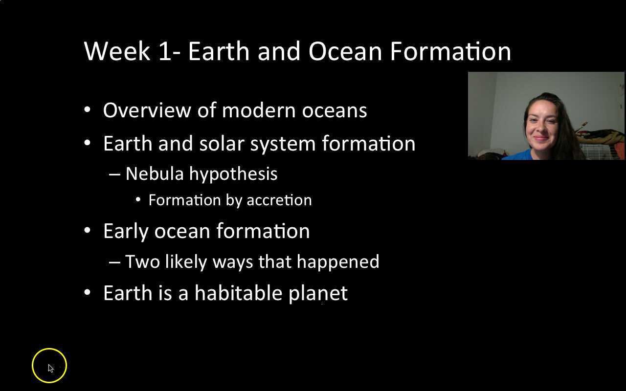 Earth and Ocean Formation, SP2024