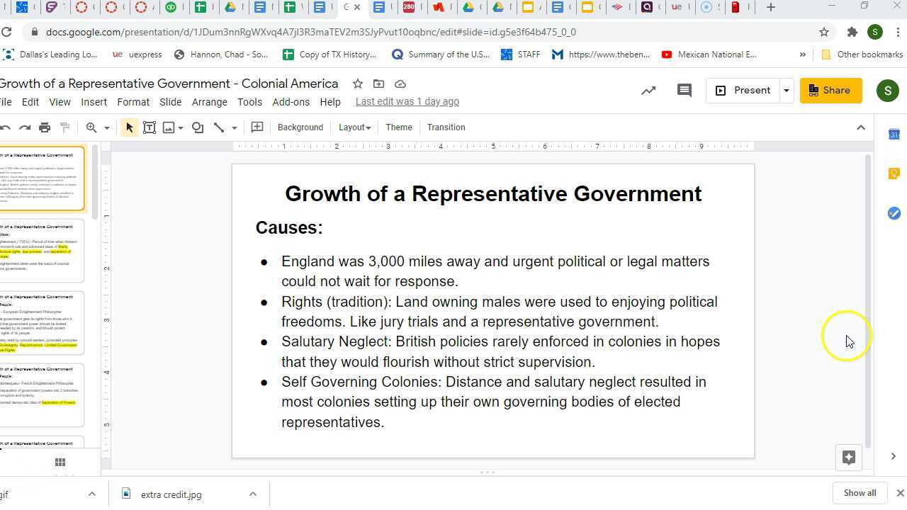 Growth of a representative government in Colonial America- Video 1