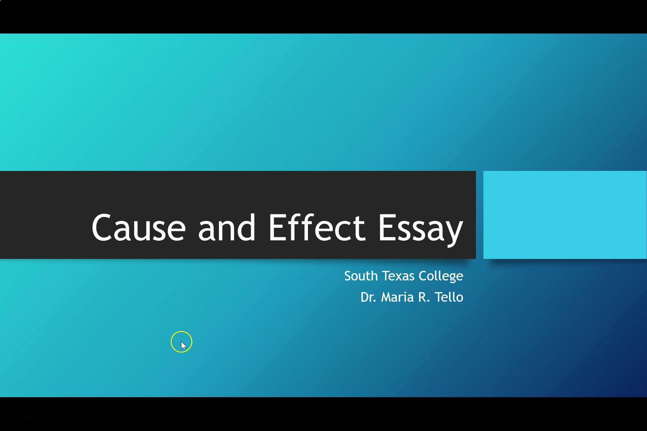 Cause Effect Essay Cause Effect Essay