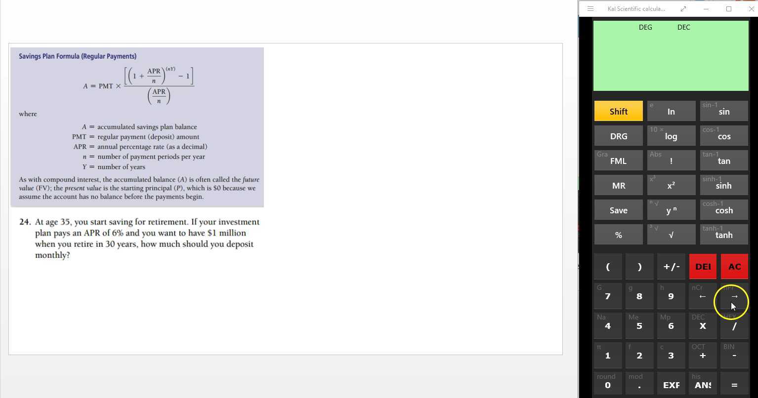 QR Section 4C Savings Plan Formula Regular Payments 1 QR Section 4C Savings Plan Formula Regular Payments 1