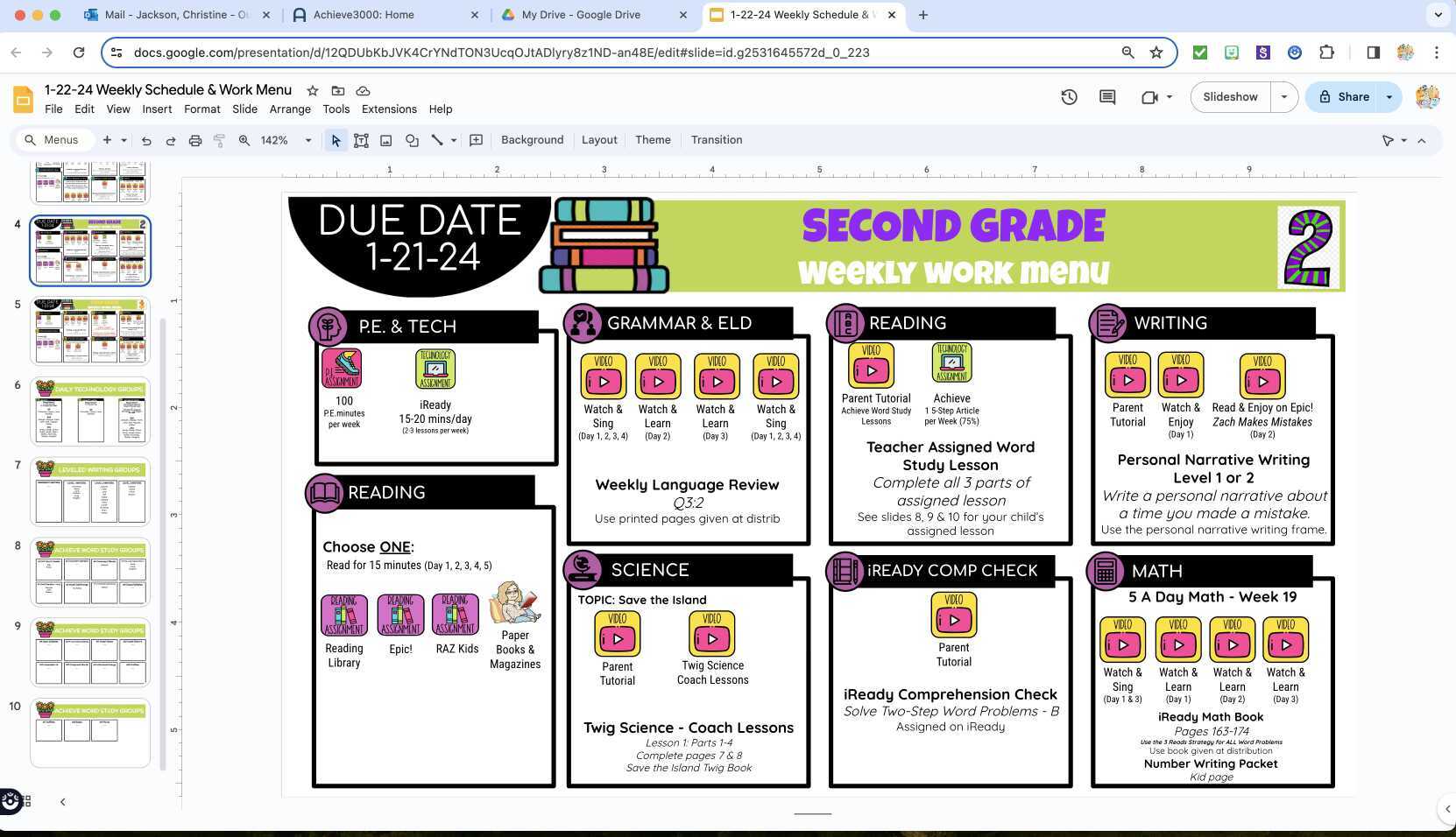 Achieve Word Study Updated Parent Tutorial