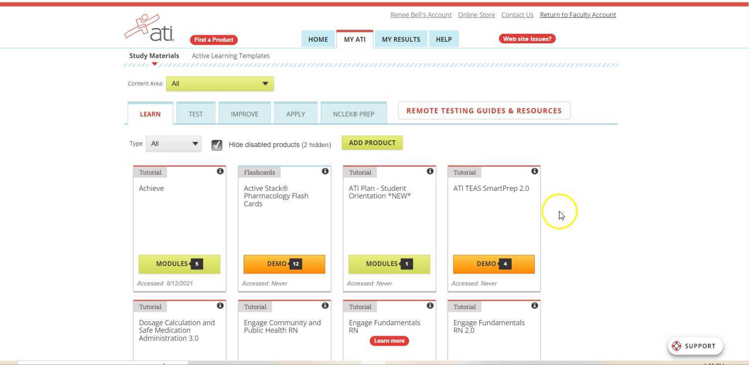 ATI Practice Test Directions N120