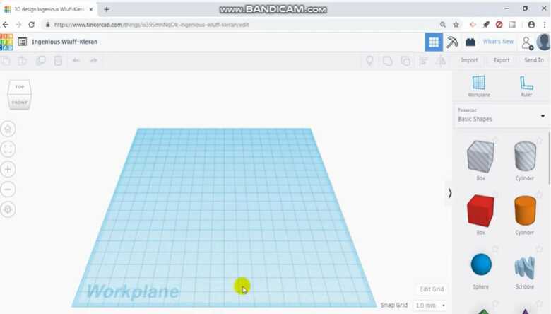 Edit your grid size in Tinkercad