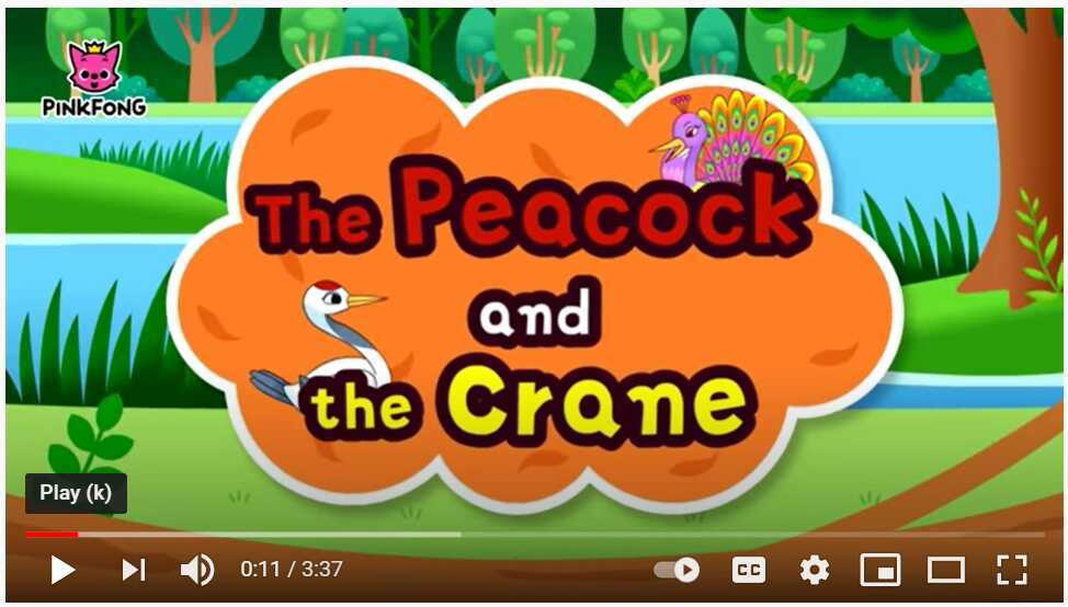 The Peacock and the Crane