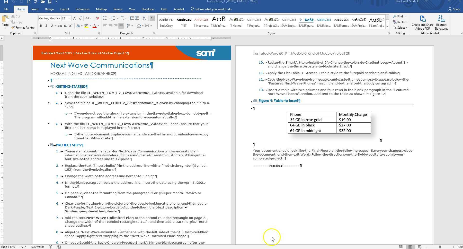 Word Module 3 SAM End Of Module Project 2