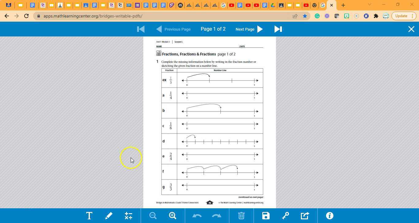 Math home connections page 76 - one example
