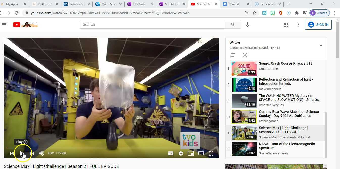 Science Max Light Challenge