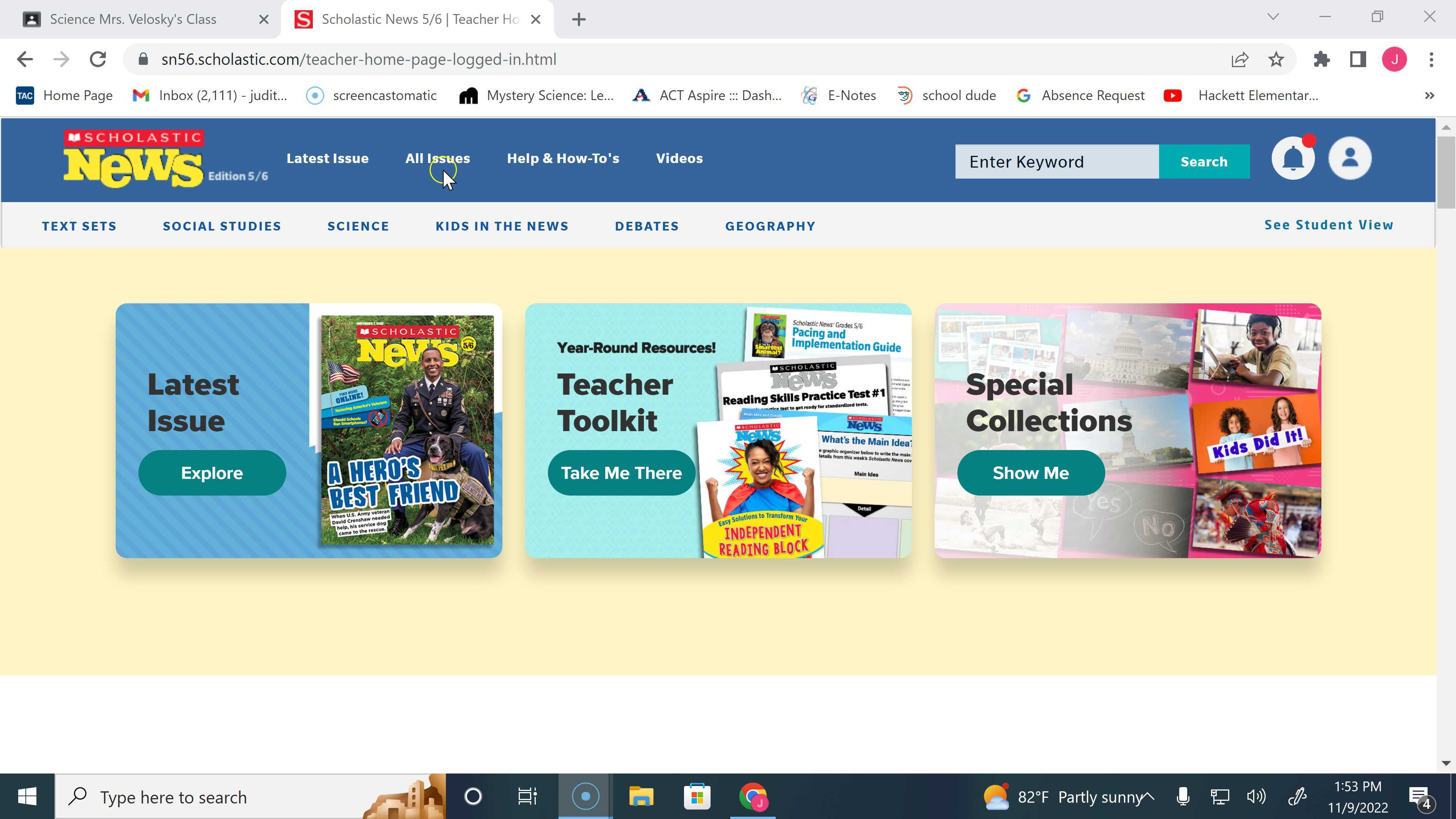 Scholastic News 11/9/22