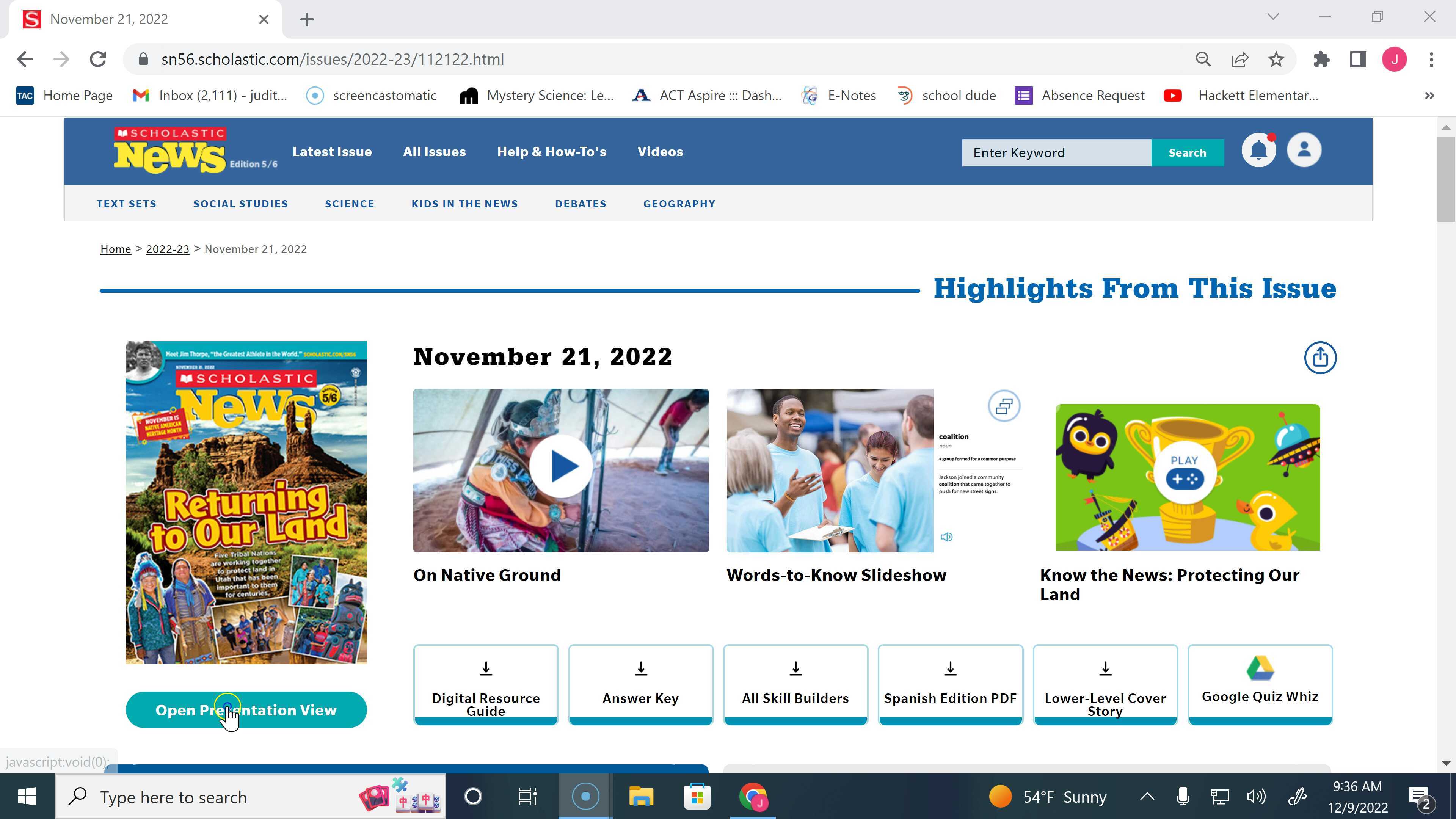 Scholastic New 12/9/22