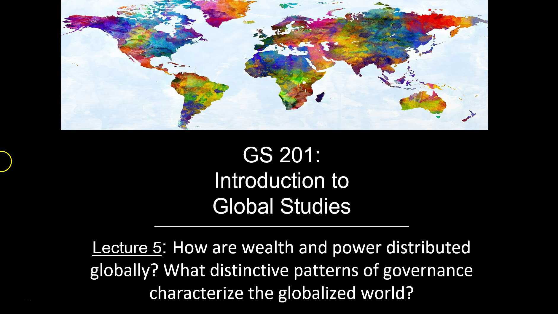 GS 201 Lecture 5