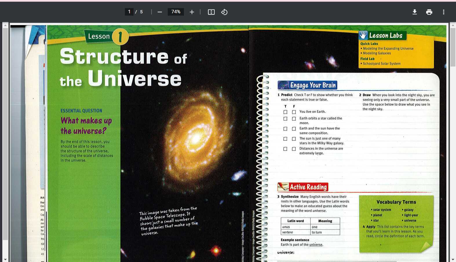 Our Place in Space Read Aloud