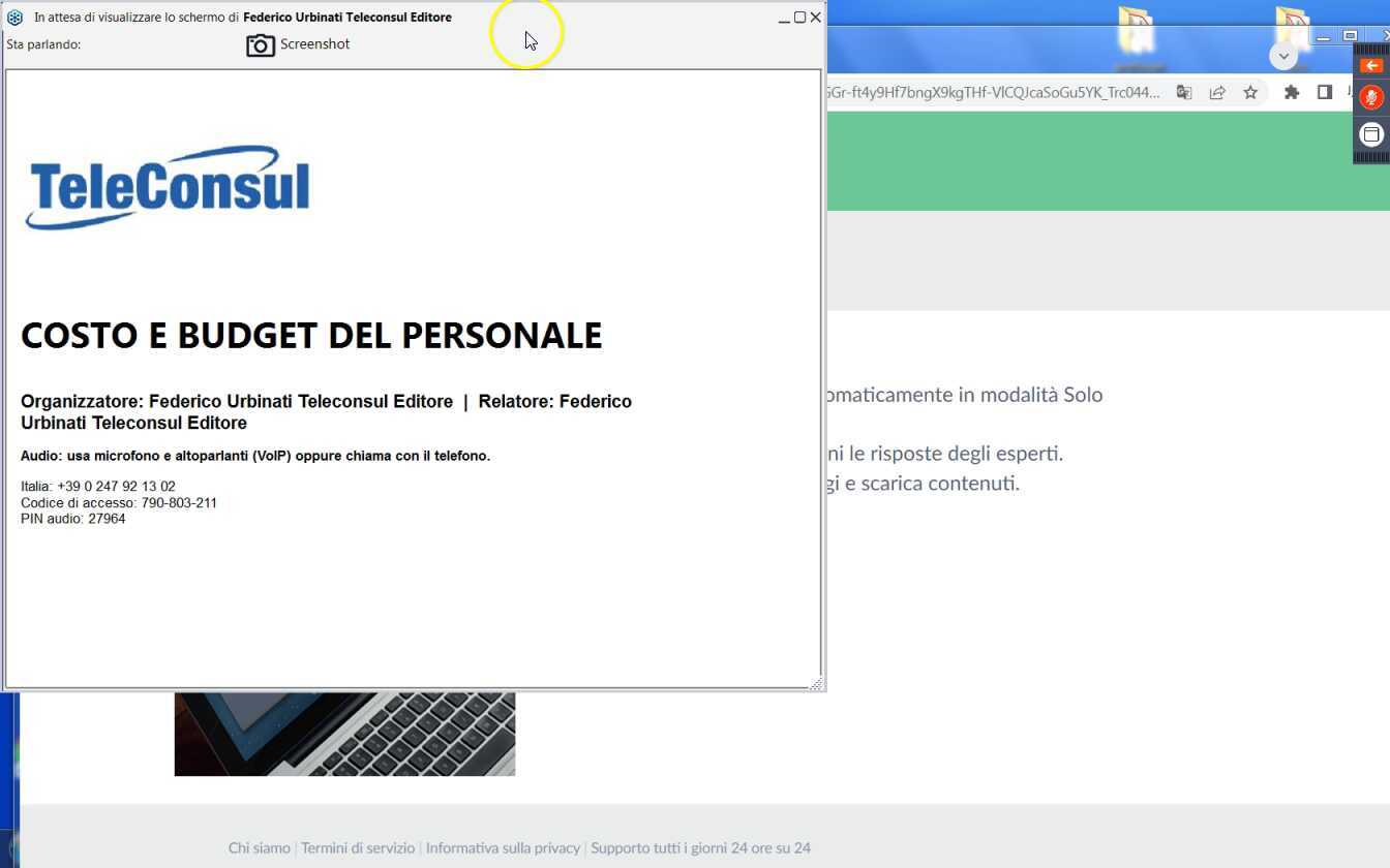 costo e budget personale lezione 1
