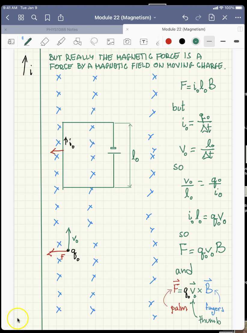 22.05 Magnetism Part 5 (Magnetic forces on moving charges, Gauss' law ...