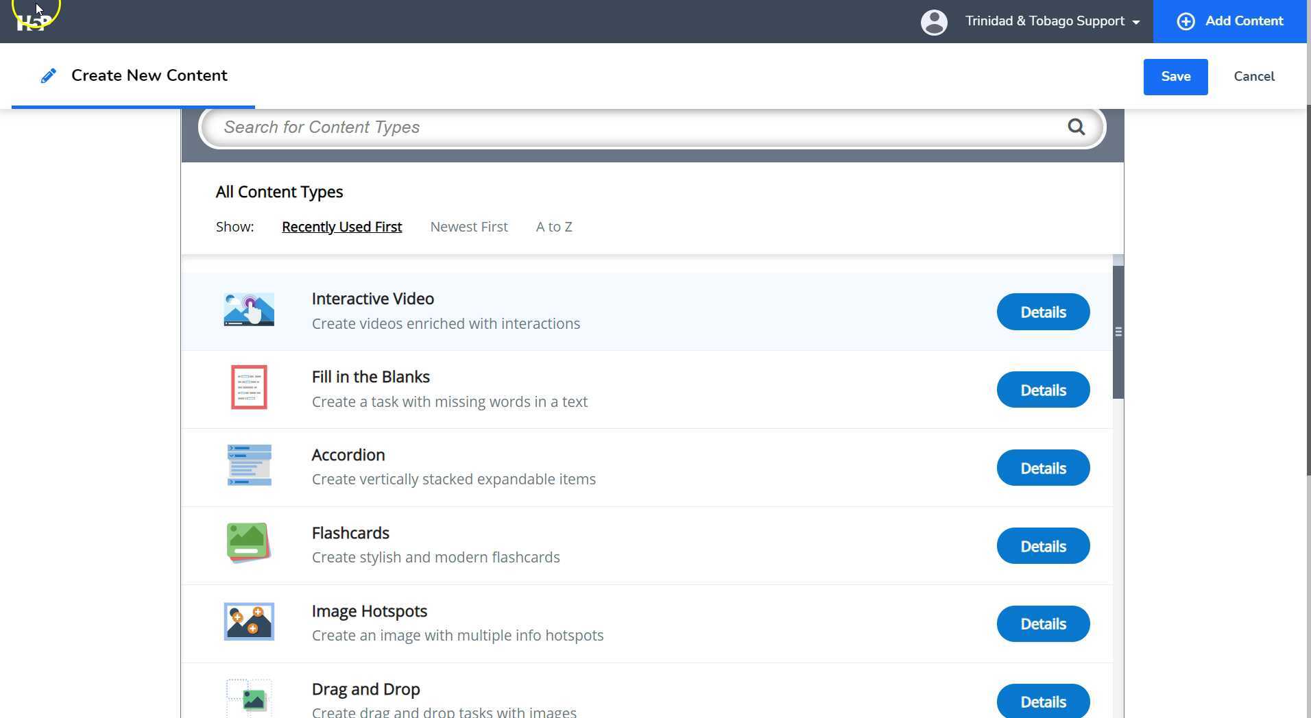 Some H5P Examples in Lessons
