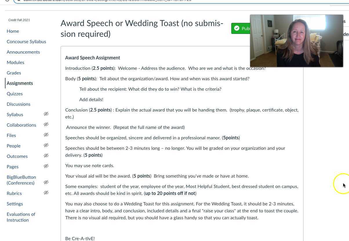 Award Speech Details