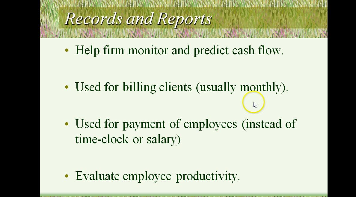 Ch 9 Timekeeping and Billing (part 2)