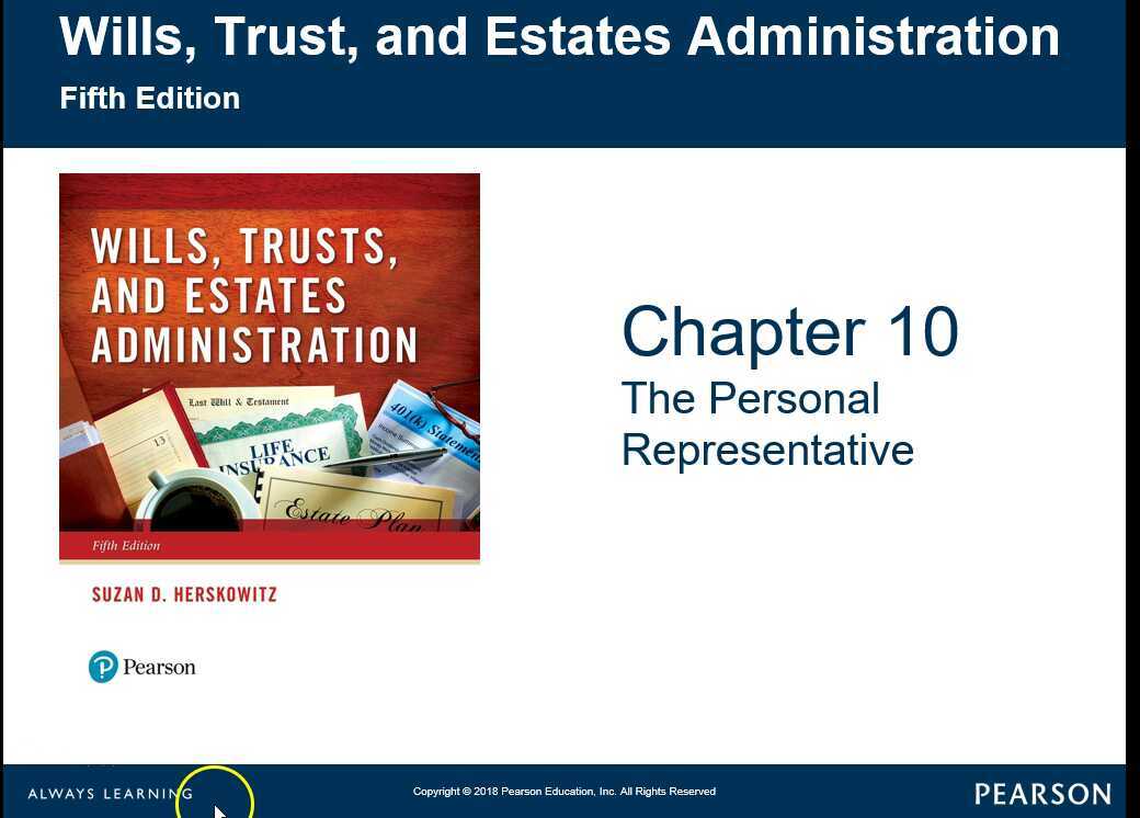 Chapter 10 Personal Representative (part 1)