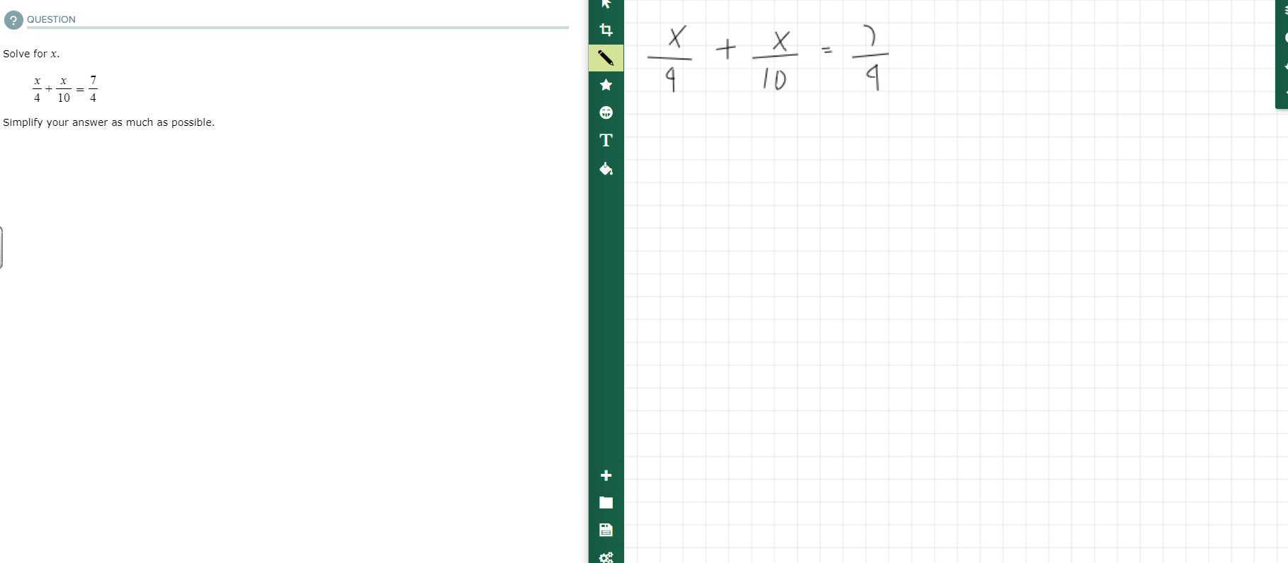 Solving a linear equation with several occurrences of the variable ...