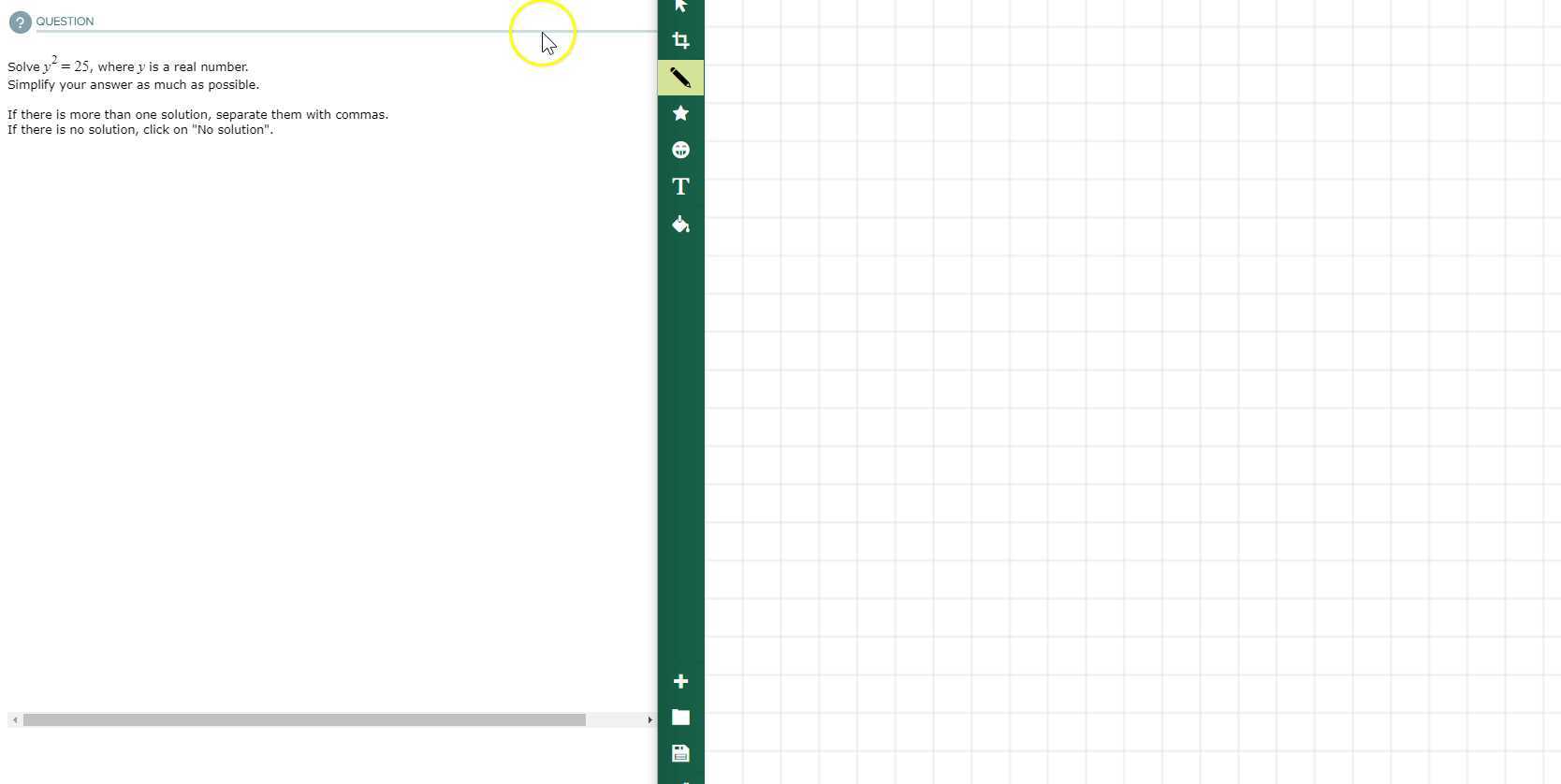 Solving an equation of the form x2 = a using the square root property