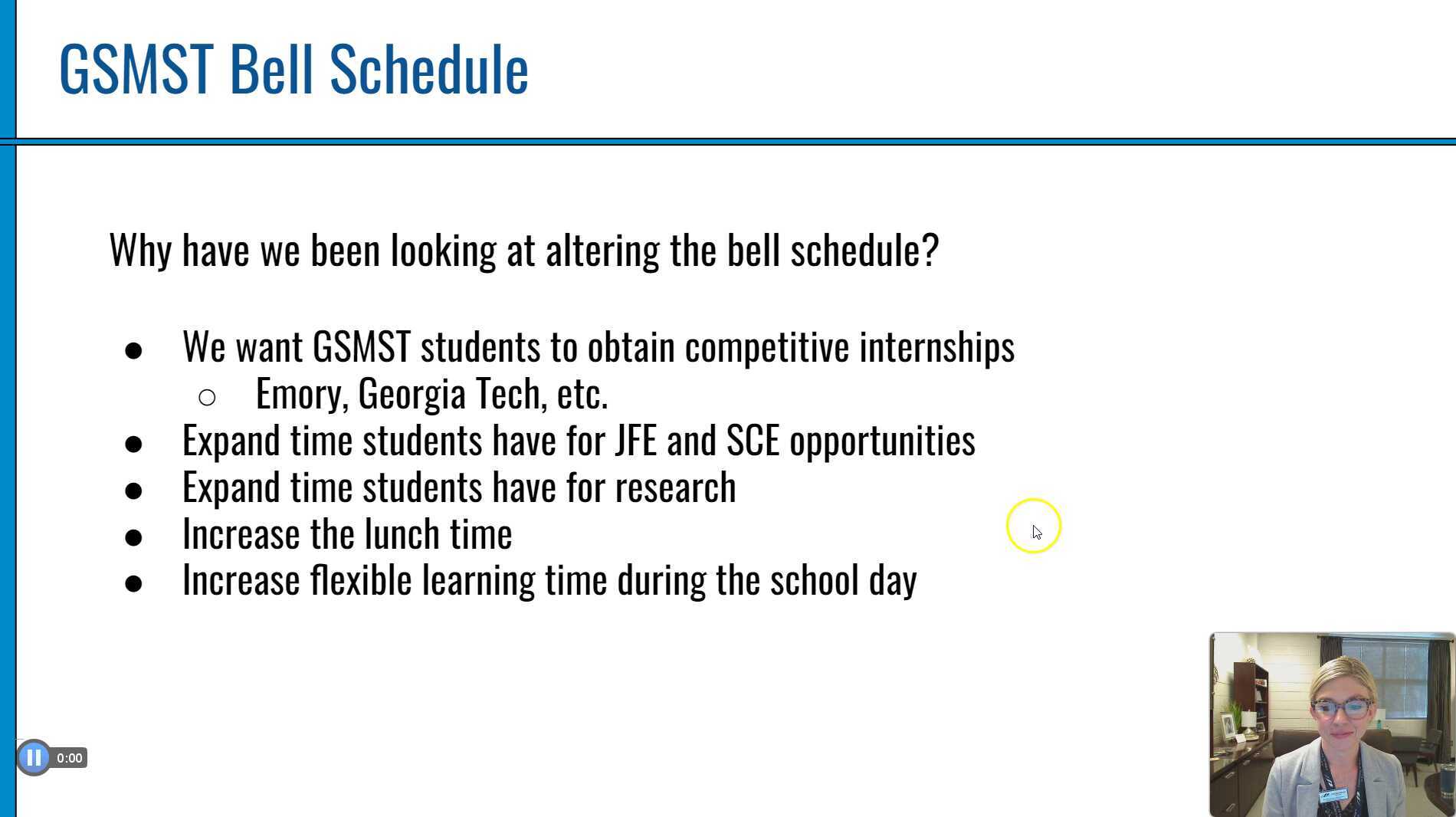 GSMST Bell Schedule 23