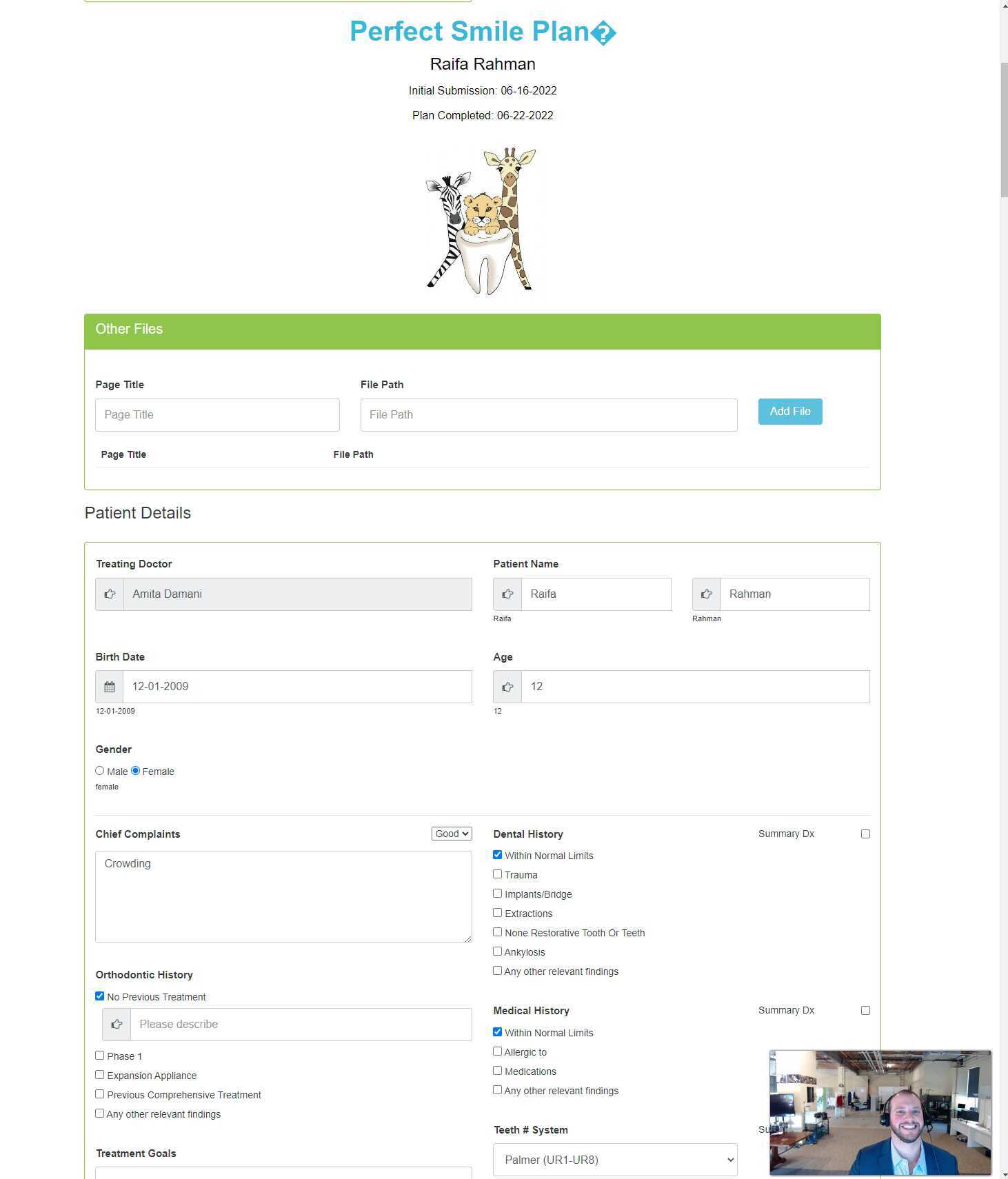 Braces 10280 Class I Mild Arch Length Deficiency Mild COS