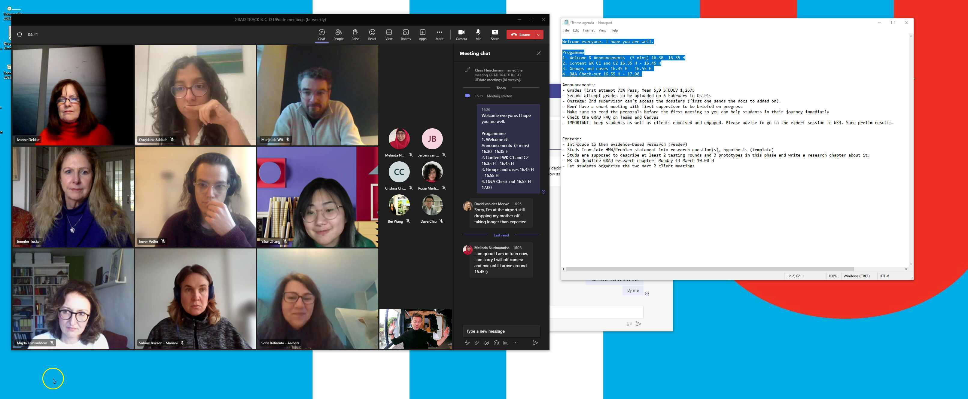 Update session 2 February