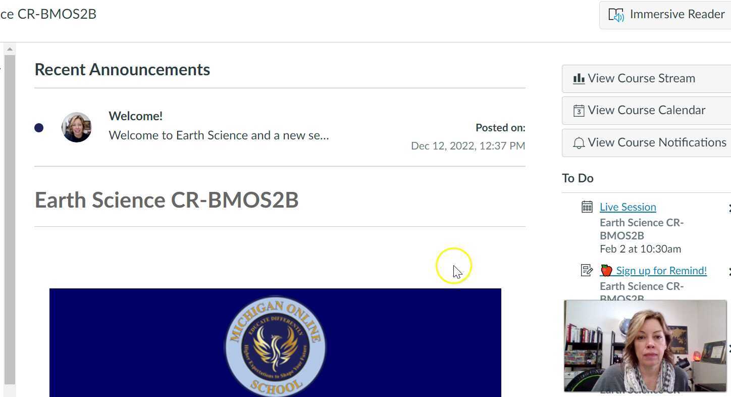 Welcome_CR Earth B_Sem 2_2023