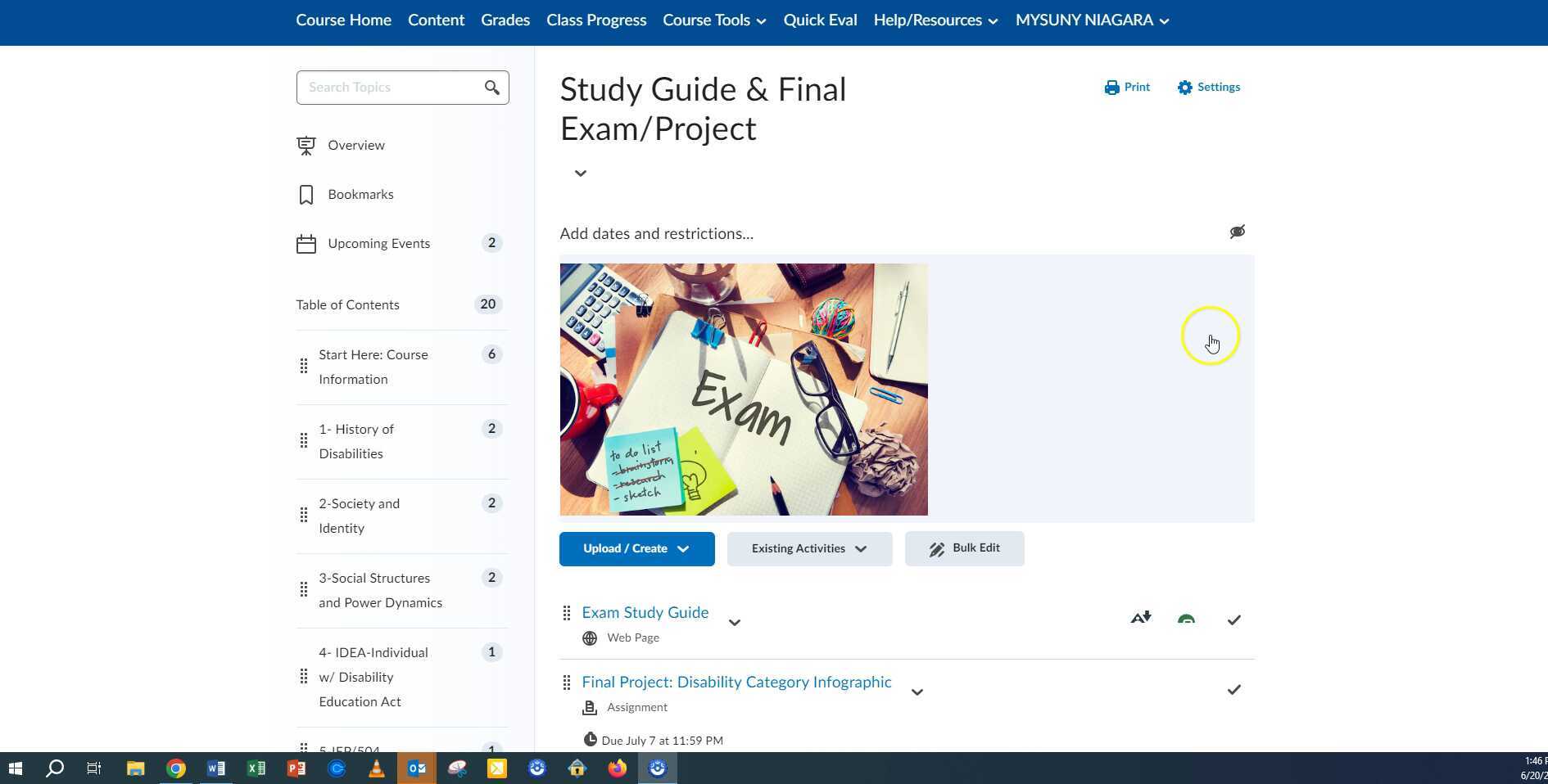 Final EXAM & PROJECT