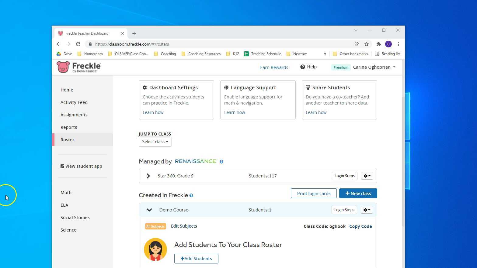 Adding Freckle Assignment to OLS
