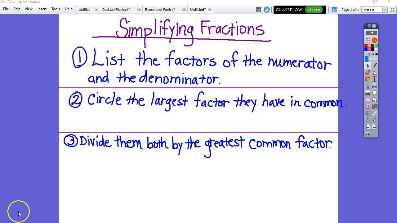 Simplifying Fractions