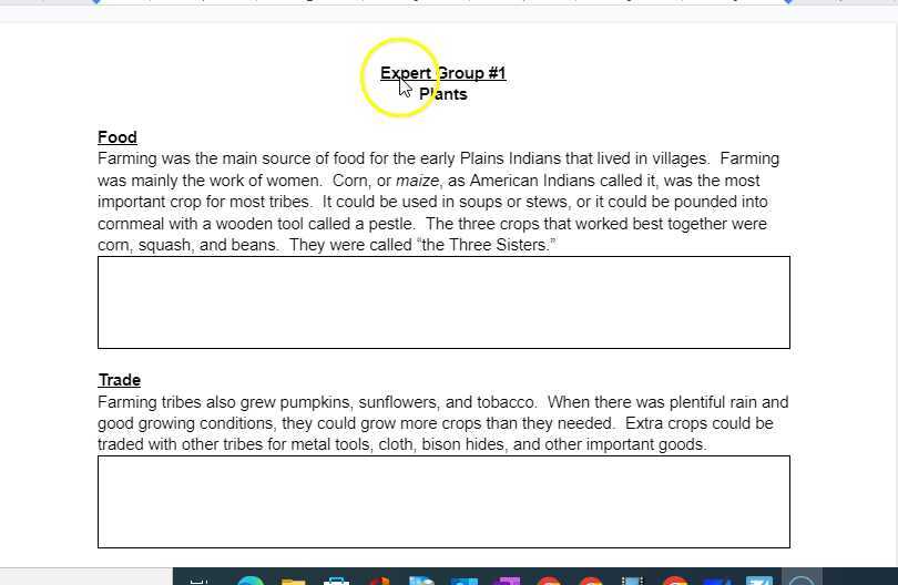 2nd Grade - WW Module 2 - Expert Group 1 - Plants
