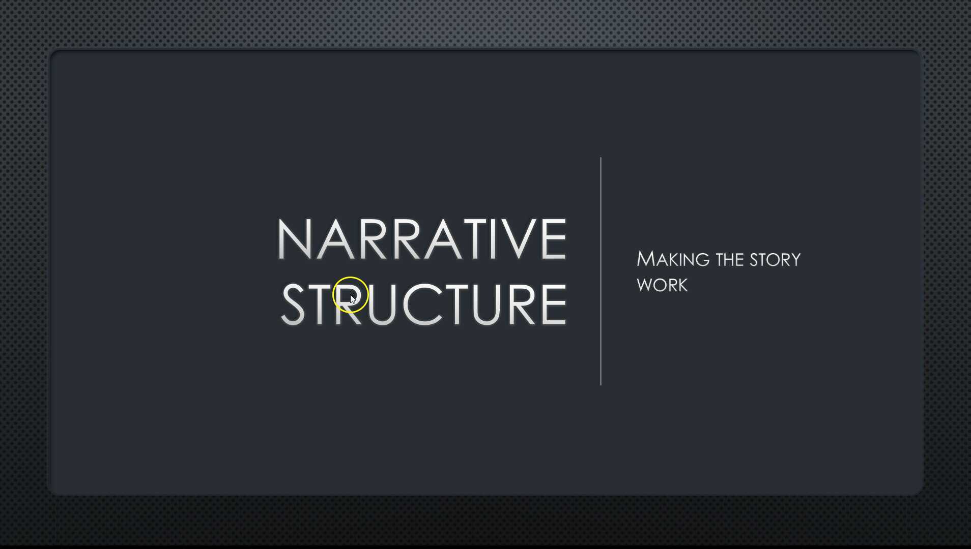 Narrative structure SP23