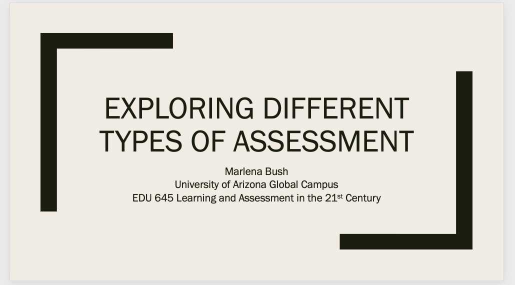 EDU 645 Week 1 Discussion Post