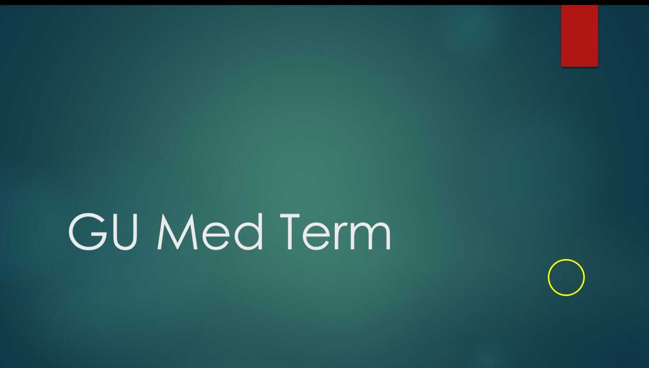 GU Med Term