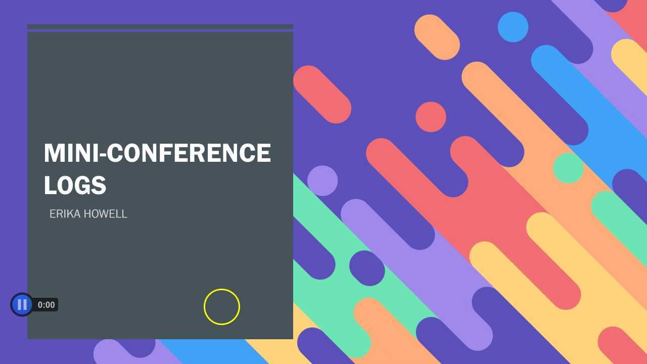 Mini-Conference Logs Erika Howell