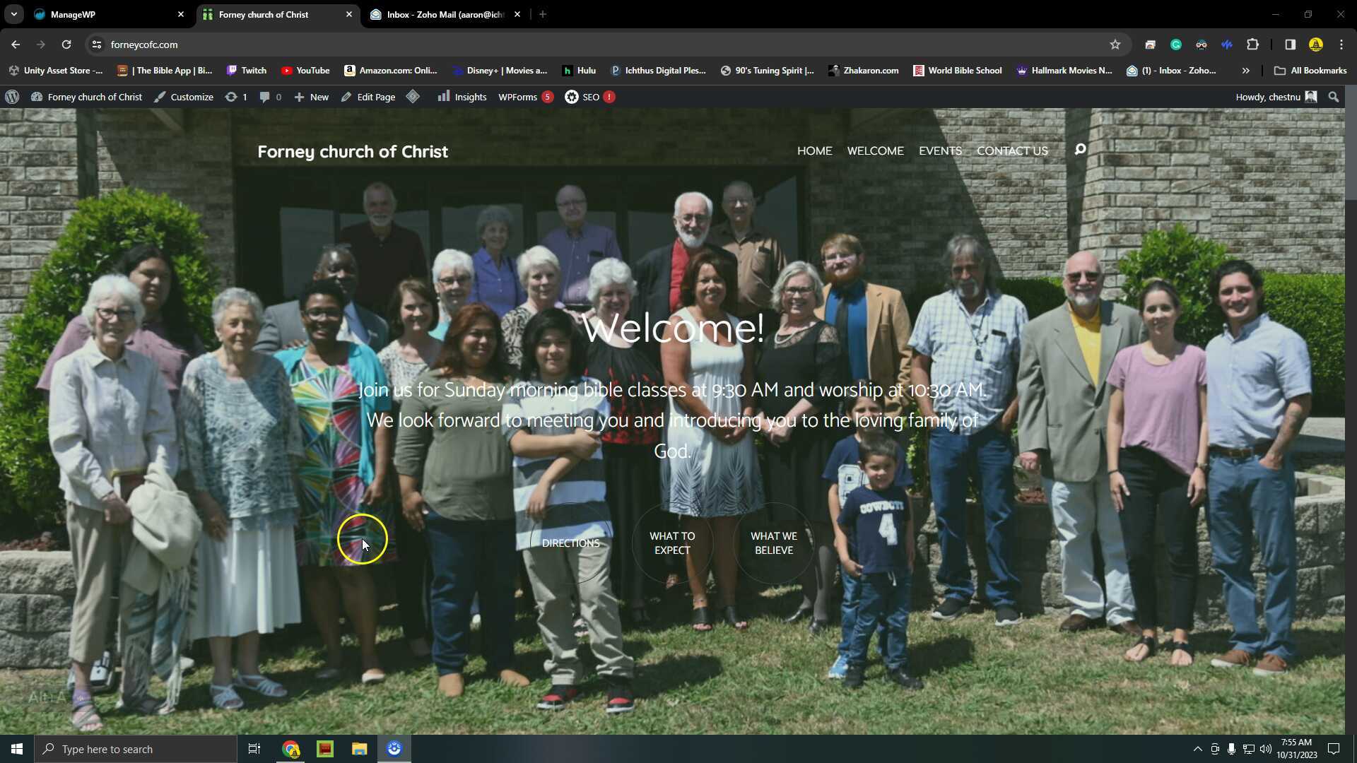 Forney Events page edit