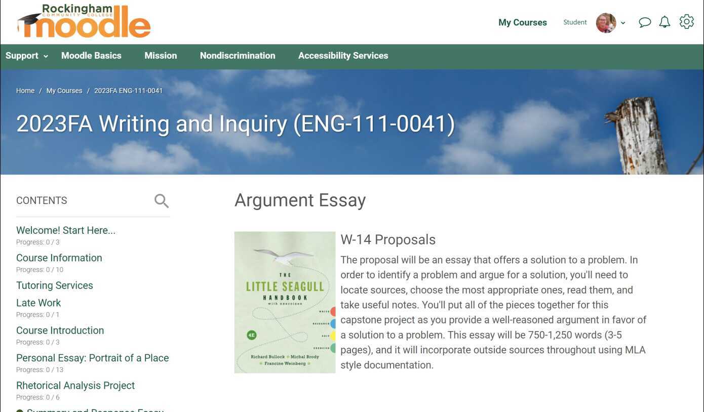 Argument Essay module overview