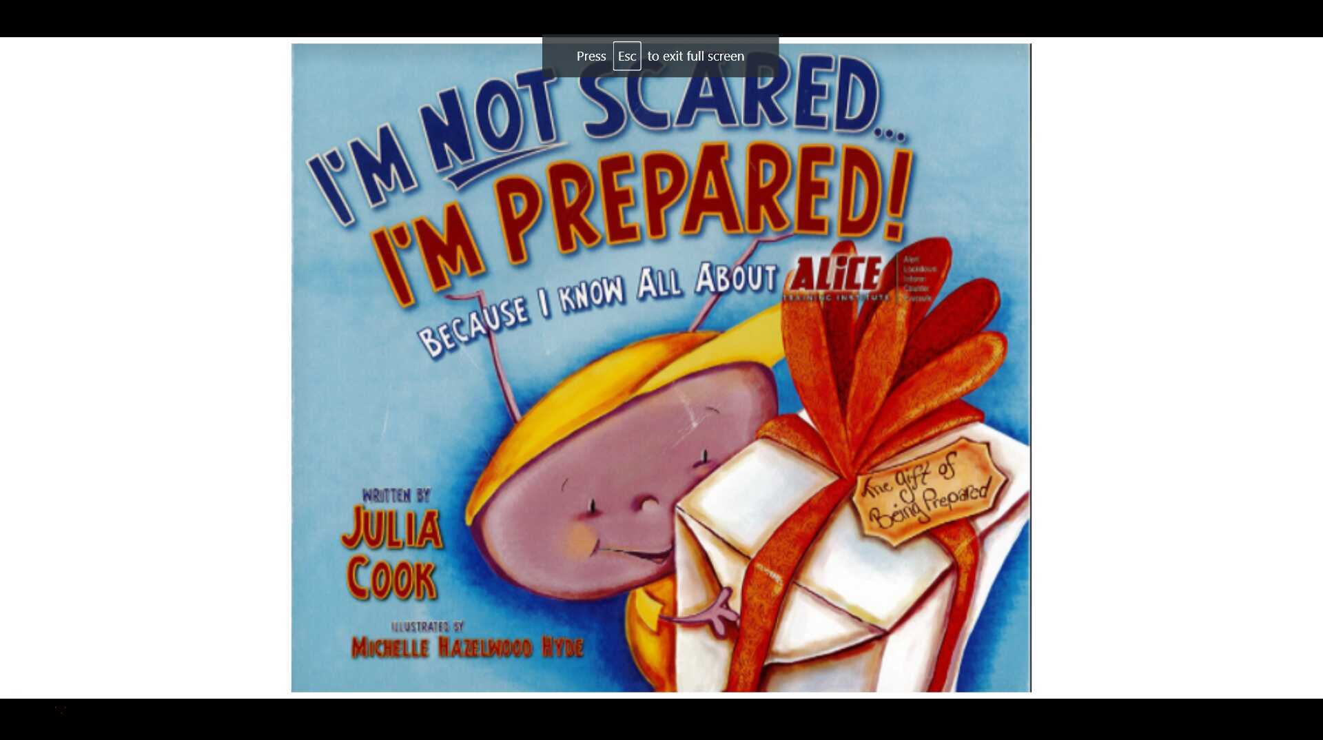 Arabic - I'm not Scared...I'm Prepared!