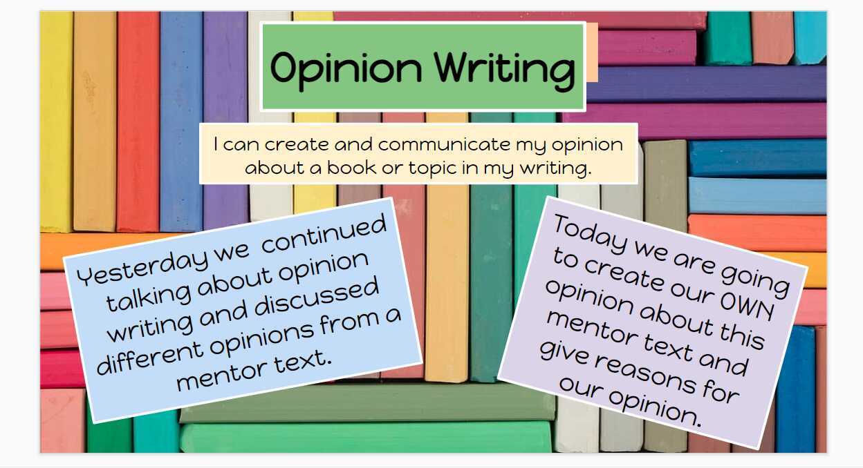 Opinion Writing w/ Hey Little Ant #2